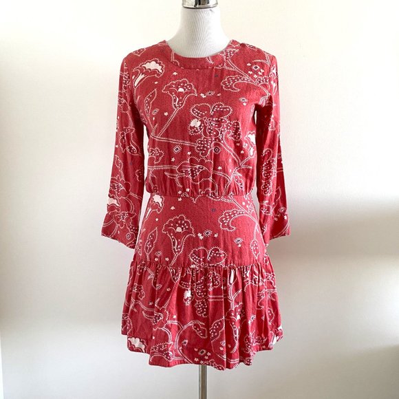 Current/Elliott | Dresses | Current Elliott Tiered Paisley Mini Dress ...